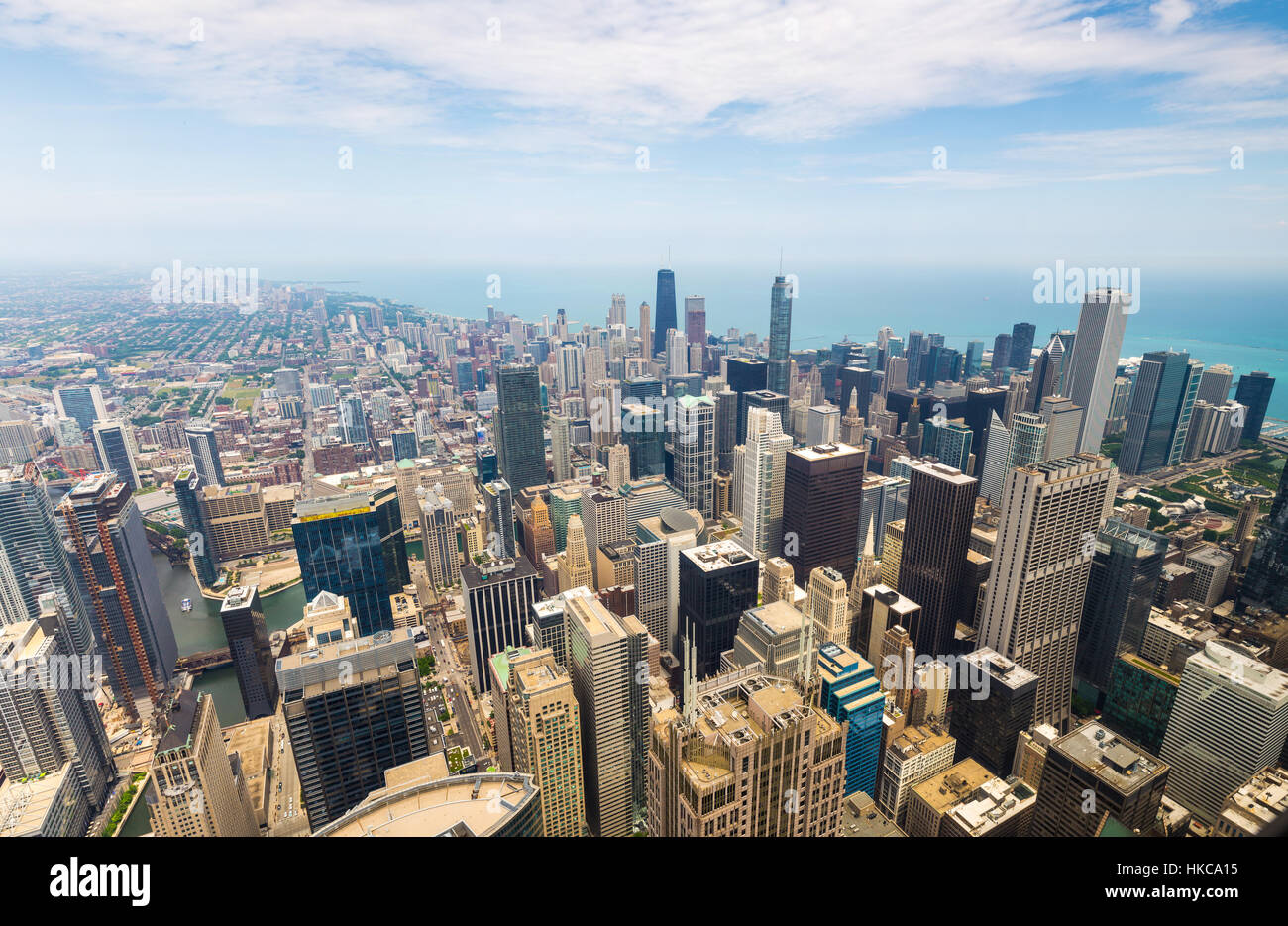 Panorama view of downtown Chicago Stock Photo - Alamy