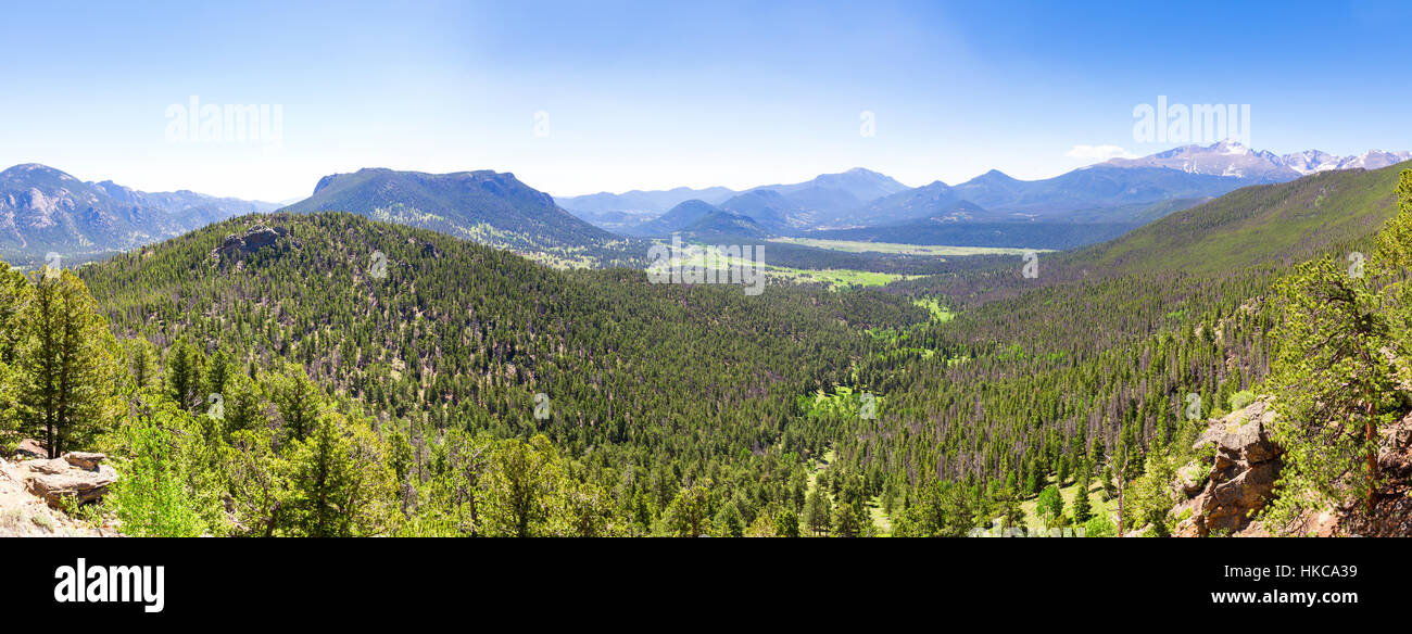 Valley landscape in usa Stock Photo - Alamy