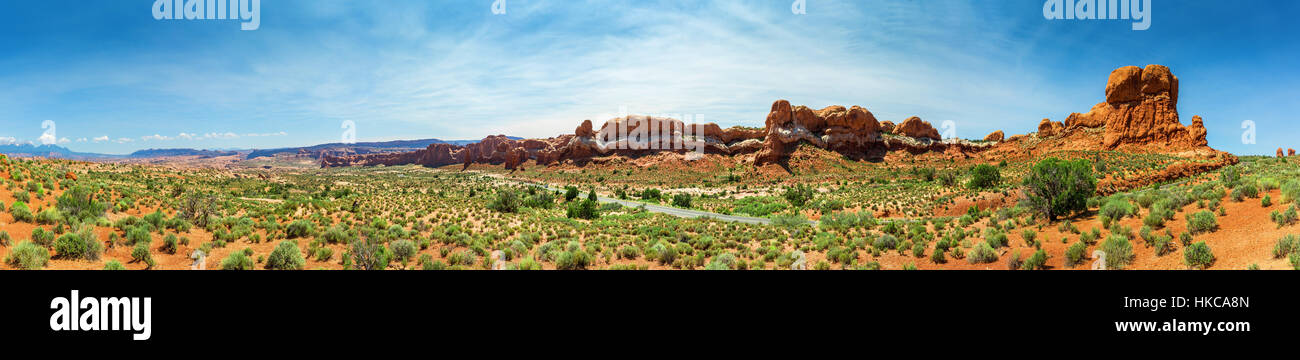 Stone mountains in valley Stock Photo - Alamy