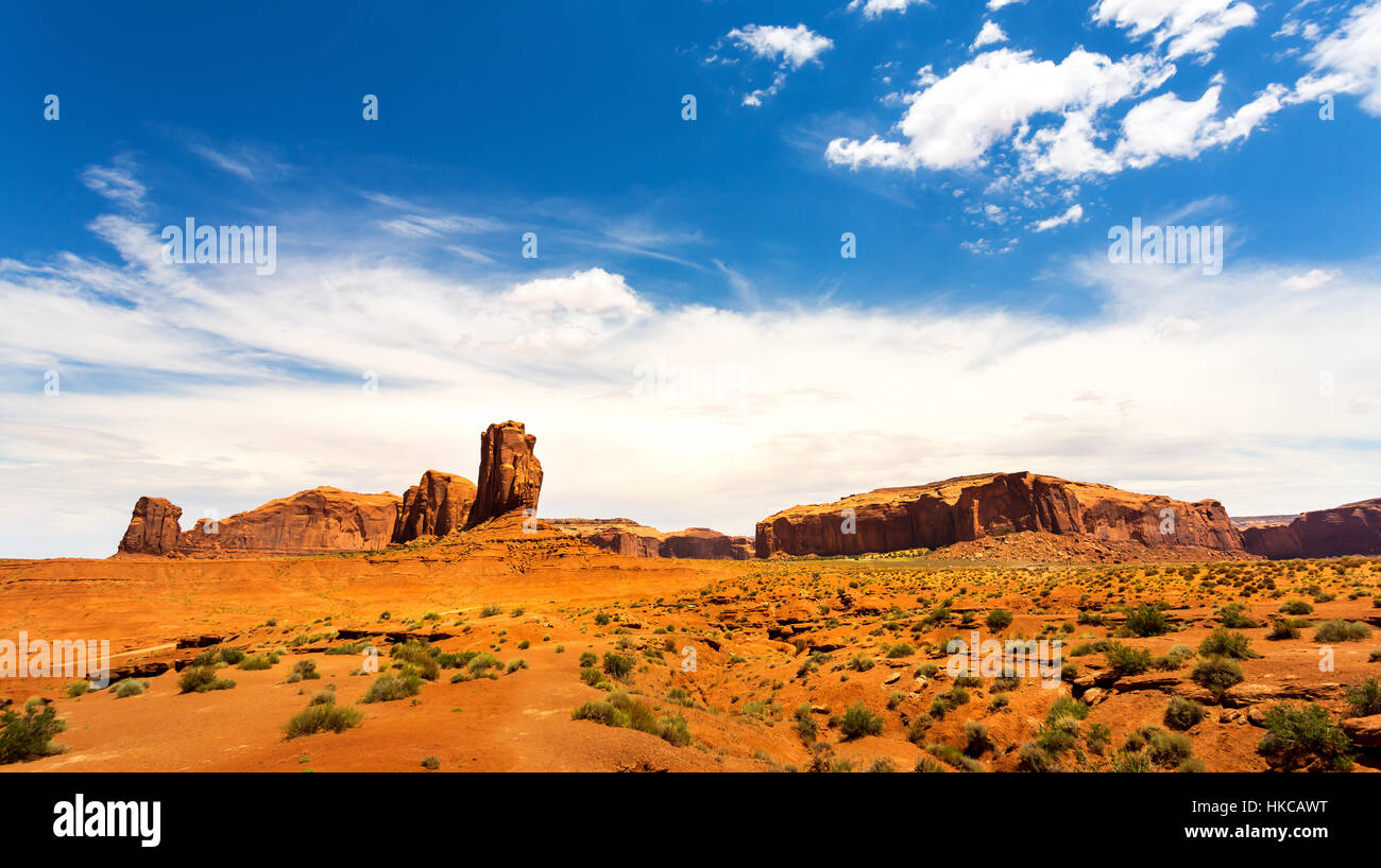 Sandstone landscape of Monument Valley Stock Photo - Alamy