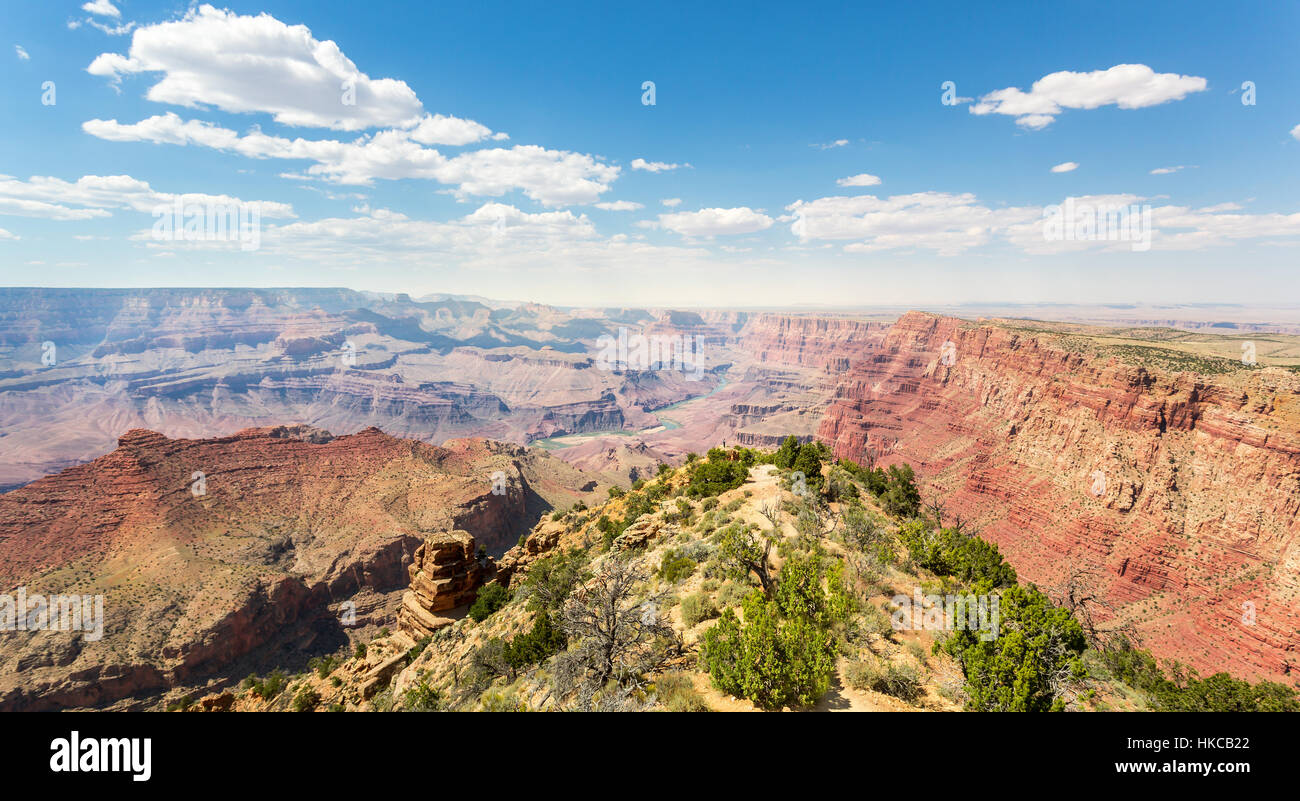 Stone mountains valley landscape at Grand Canyon Stock Photo - Alamy
