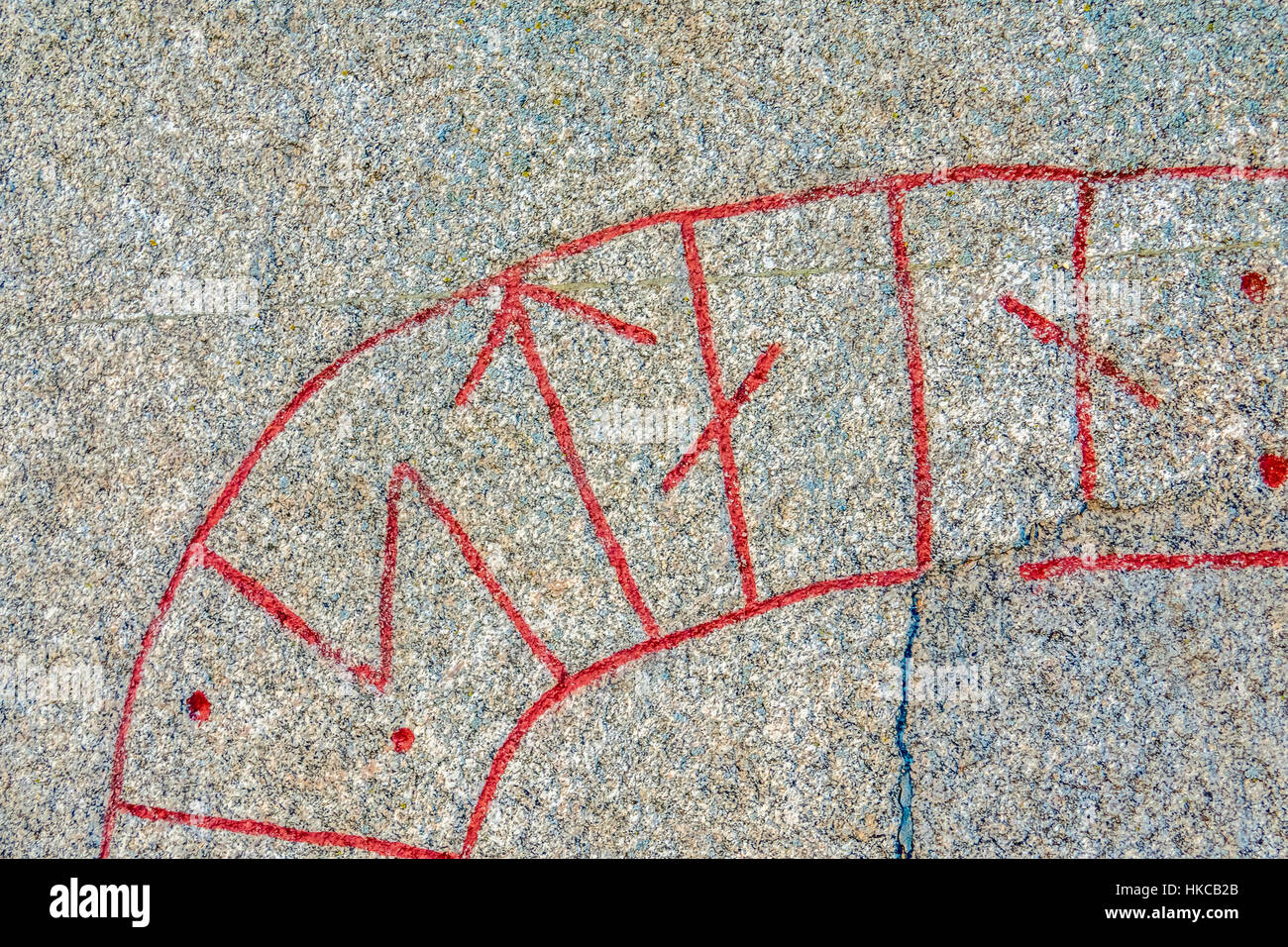 Runic inscriptions of a runestone Stock Photo - Alamy