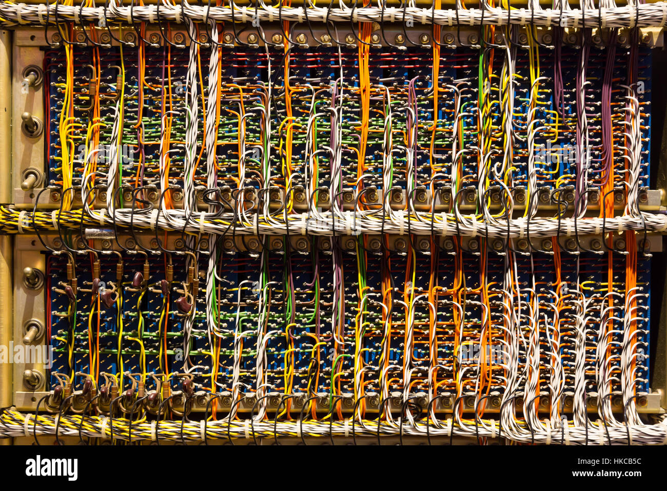 Retro electronic wires and cables Stock Photo - Alamy