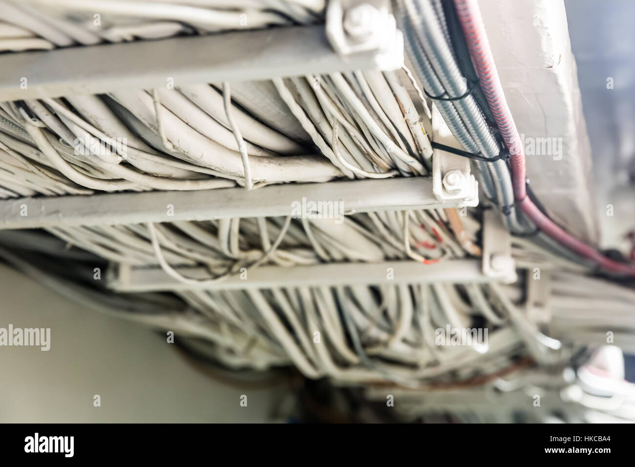 Military ship cable bunch Stock Photo - Alamy