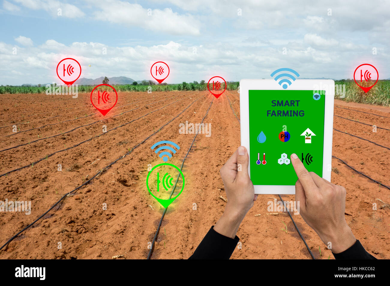 Internet things in agriculture hi-res stock photography and images - Alamy