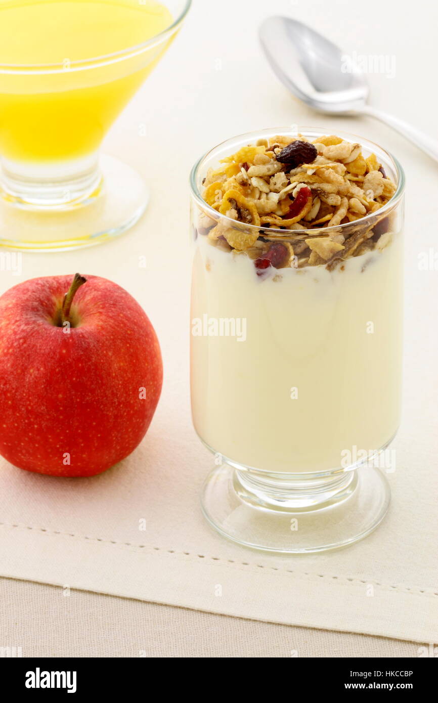 delicious healthy parfait made with creamy yogurt and crunchy granola ...