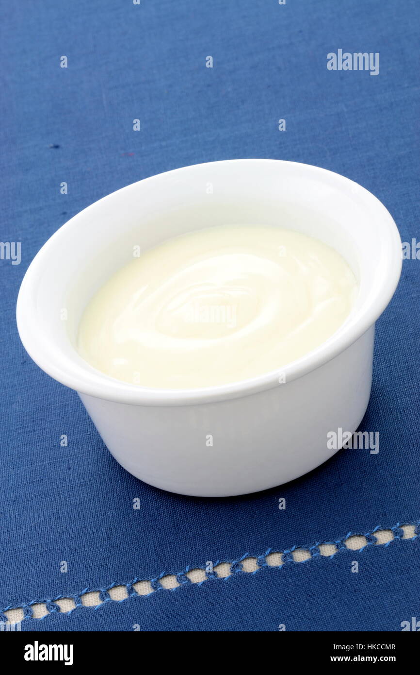 fresh and delicious creamy vanilla yogurt a healthy, nutritious and ...