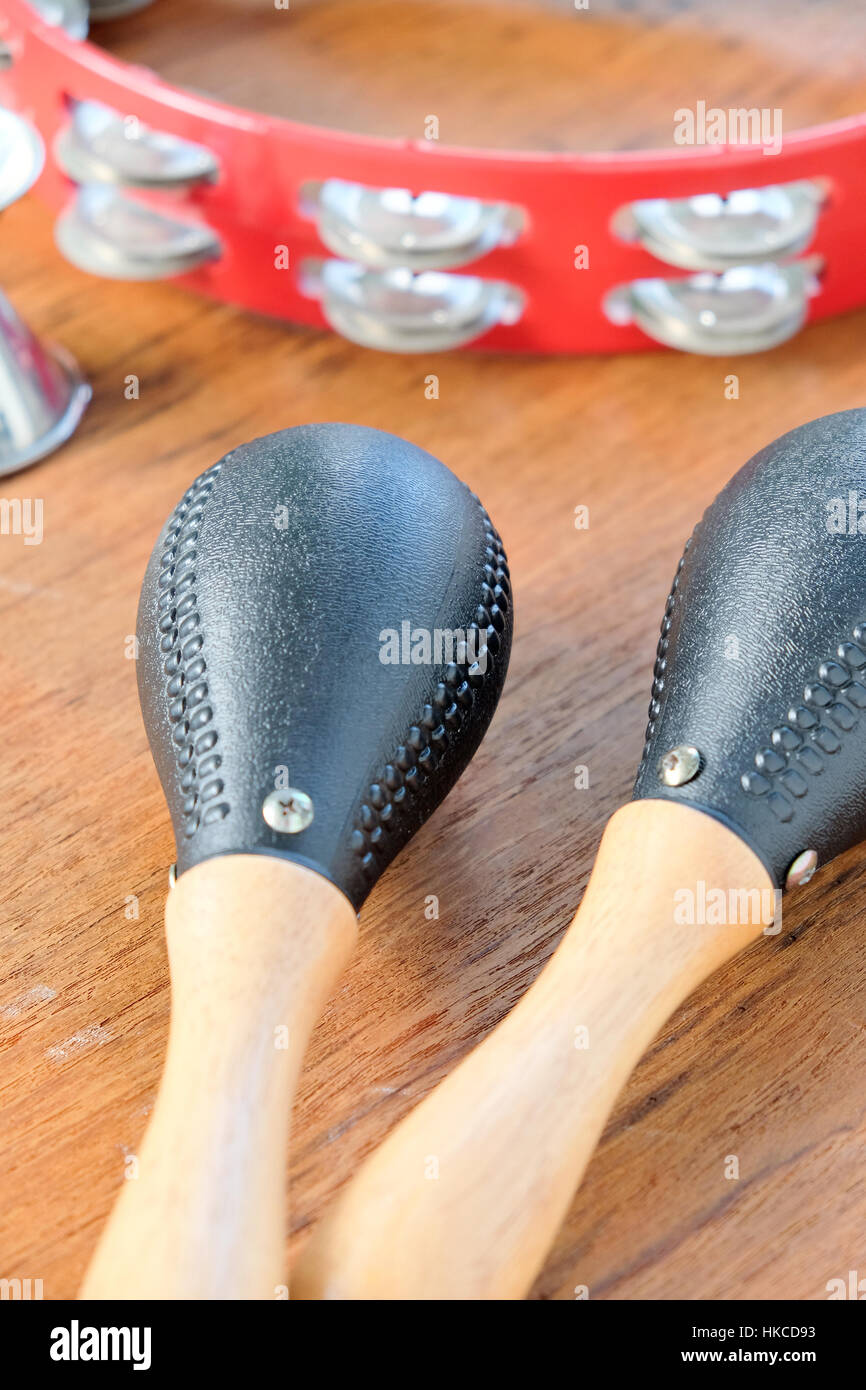Set of percussion instruments Stock Photo - Alamy