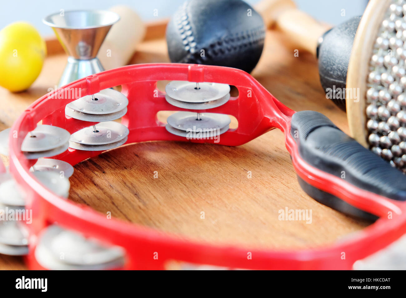 Set of percussion instruments Stock Photo - Alamy