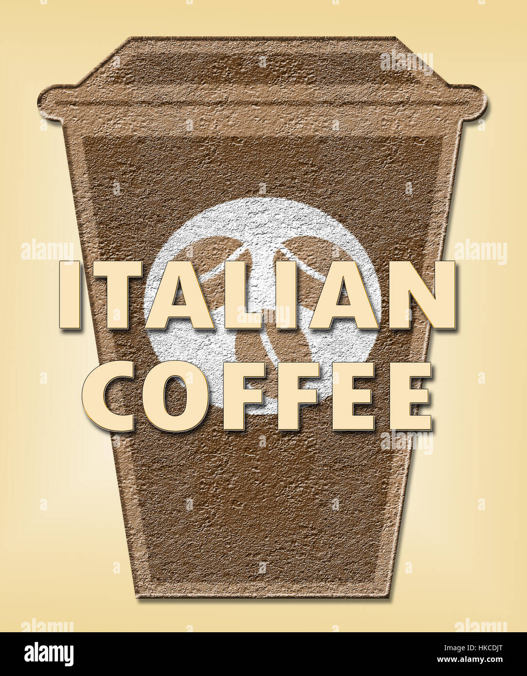 Italian Coffee Cup Meaning Italy Drinks And Beverages Stock Photo - Alamy