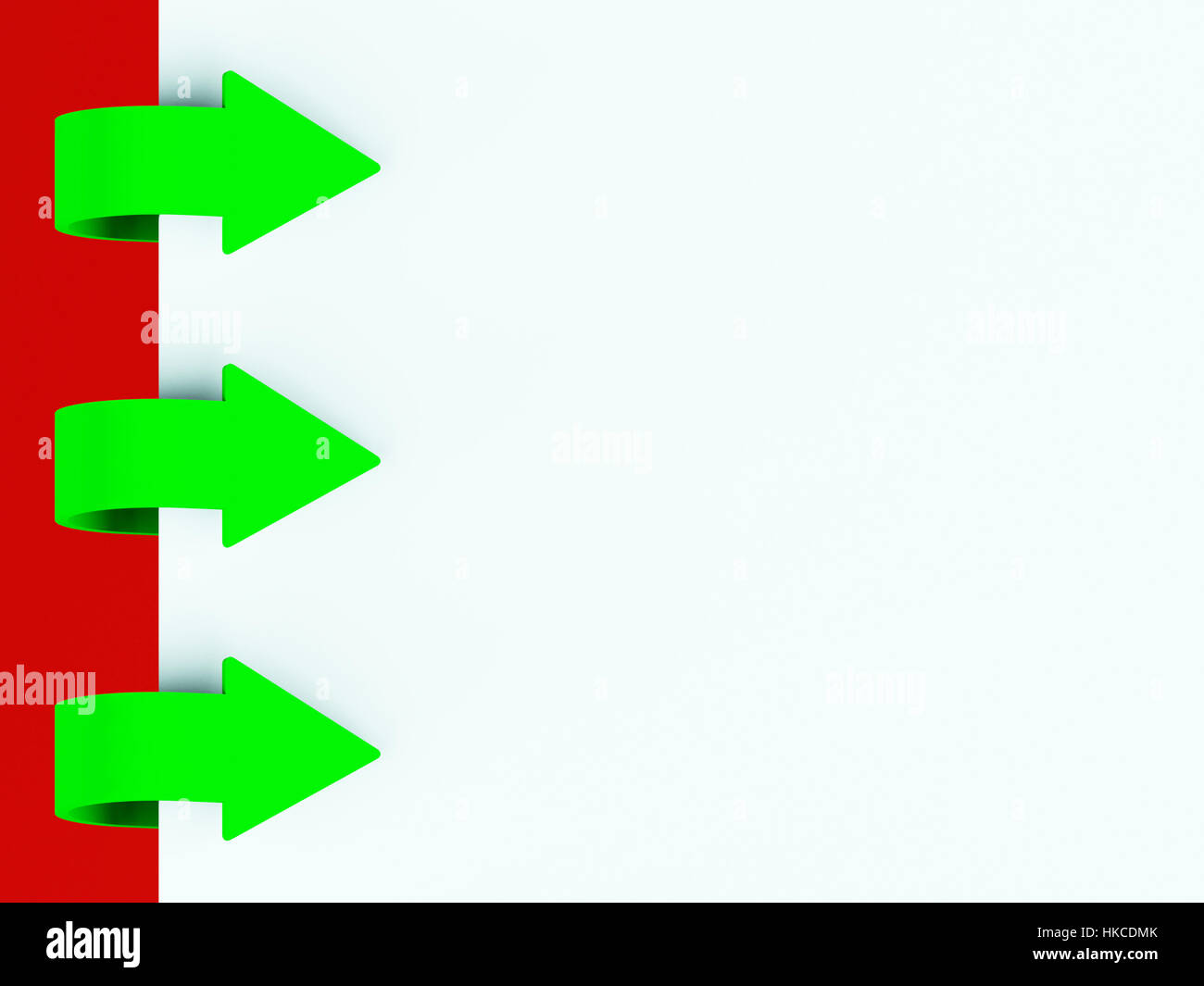 Three Arrow Tabs Over Paper For Menu Lists Or Notes 3d Rendering Stock ...