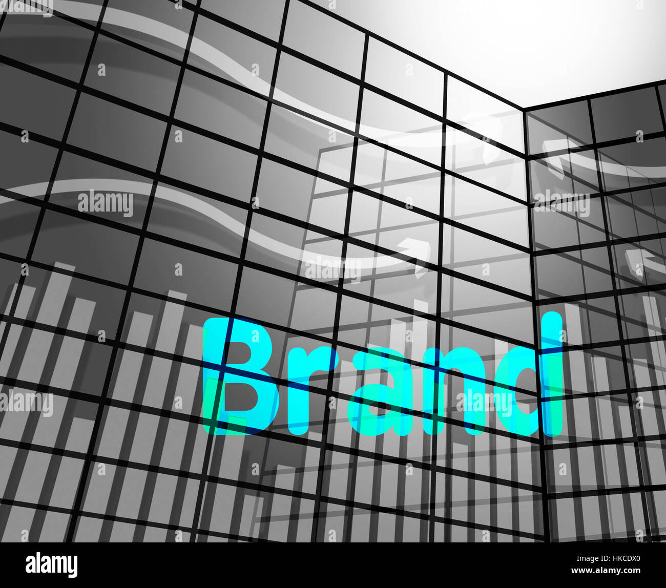 Brand Word Graph Indicating Company Identity And Trademark Stock Photo ...