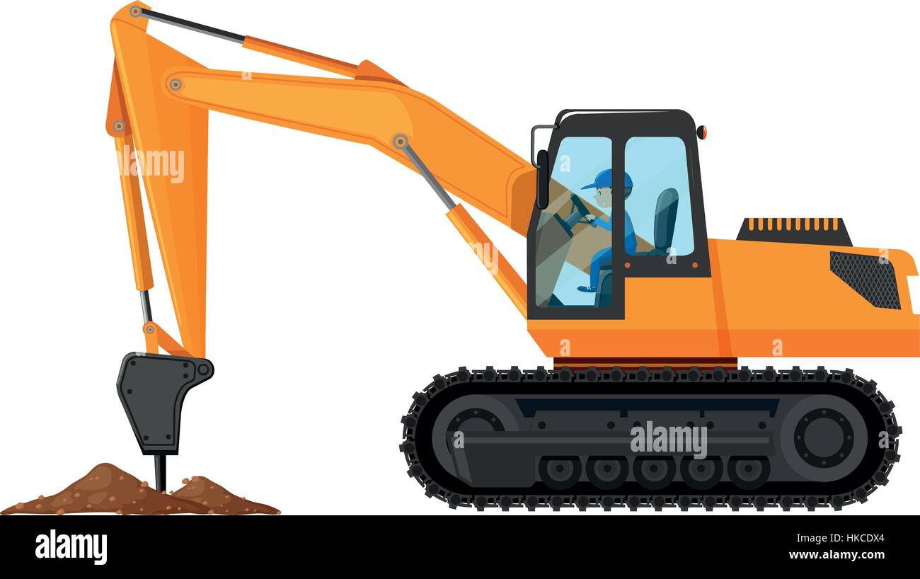 Drilling into ground Stock Vector Images - Alamy