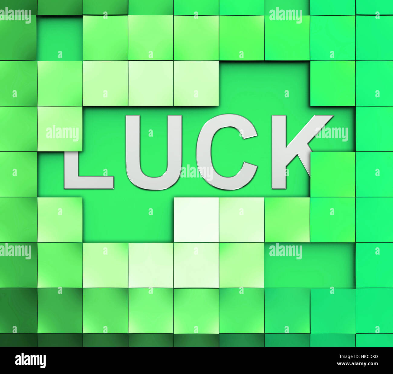 Luck Word Showing Risk Fortunes And Chances Stock Photo - Alamy