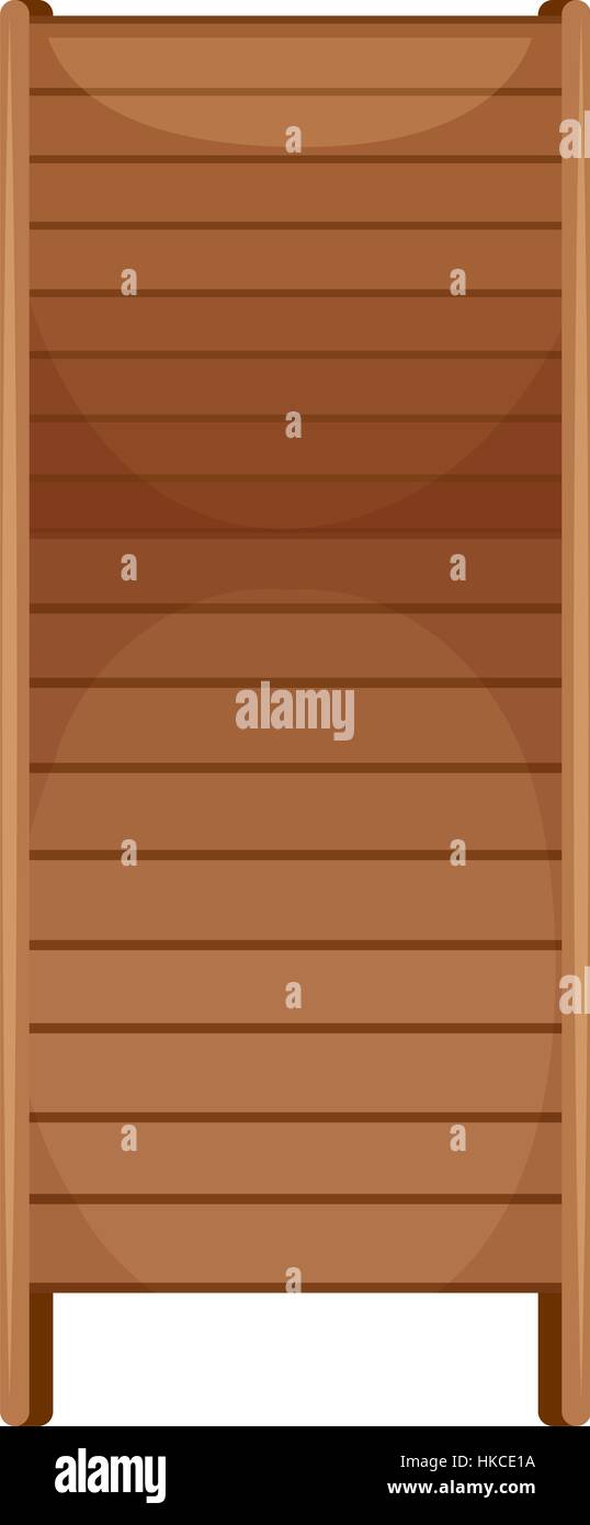 Wooden partition wall on white background illustration Stock Vector ...