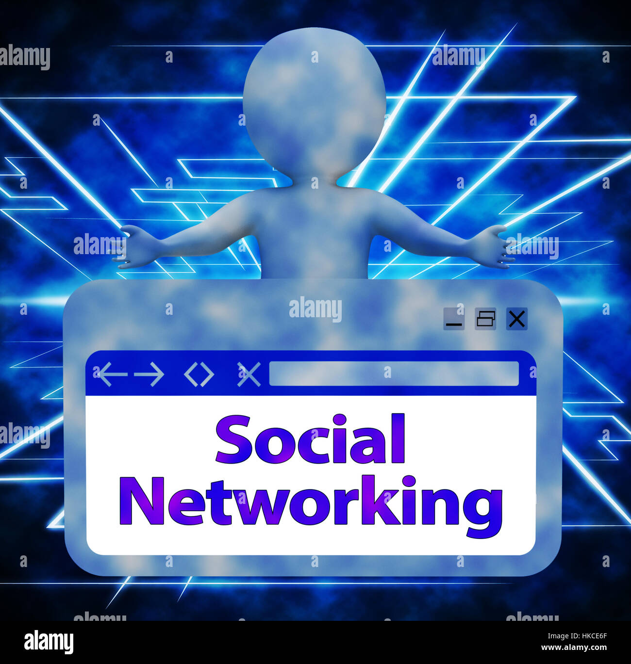 Social Networking Online Sign Indicating Forum Posts 3d Rendering Stock ...