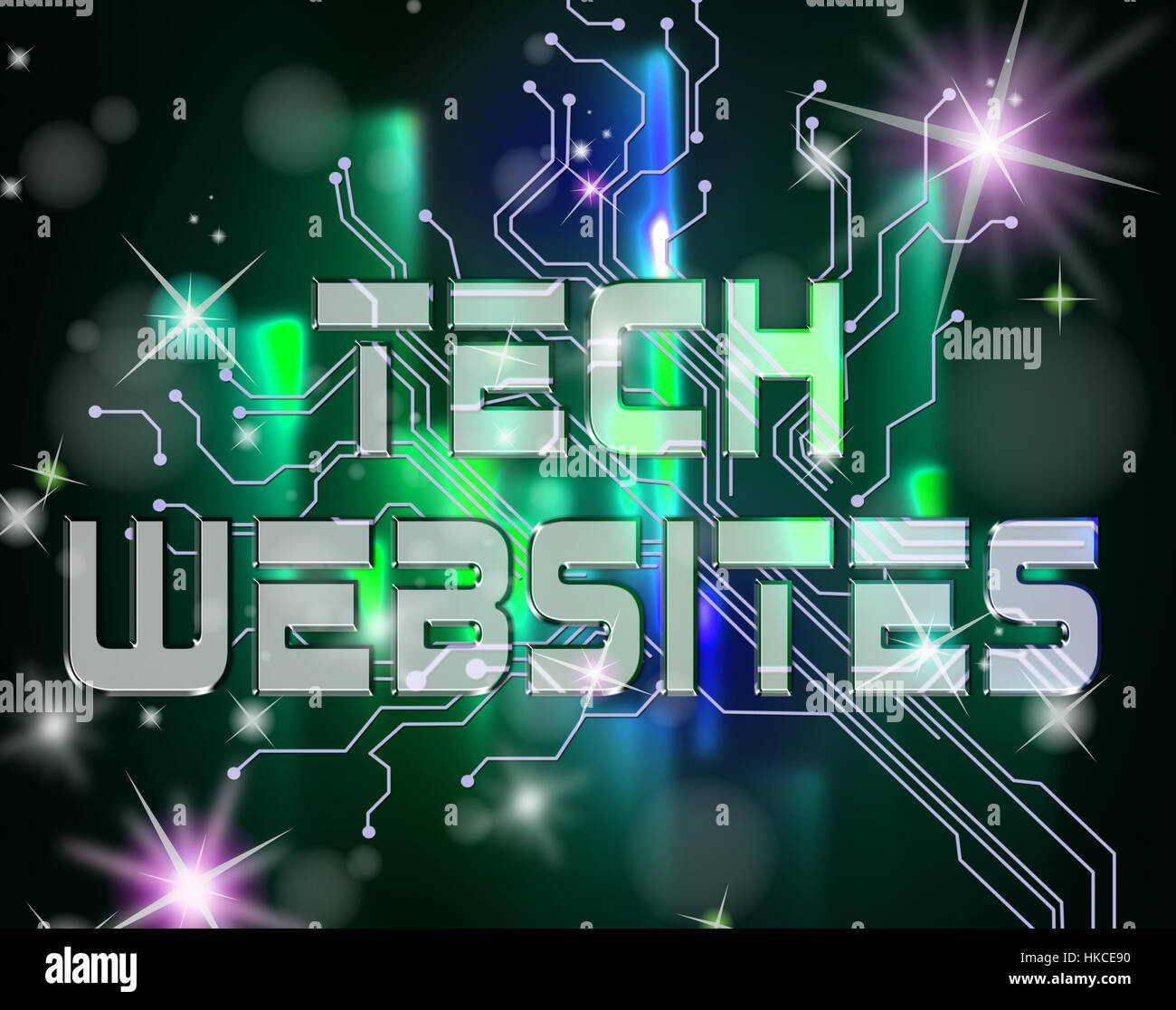 Tech Websites Showing Electronic High-Tech And Digital Stock Photo - Alamy