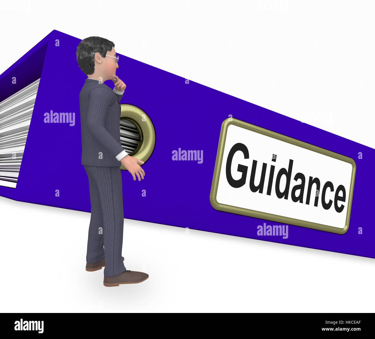 File Guidance Meaning Document Organized And Direct 3d Rendering Stock ...