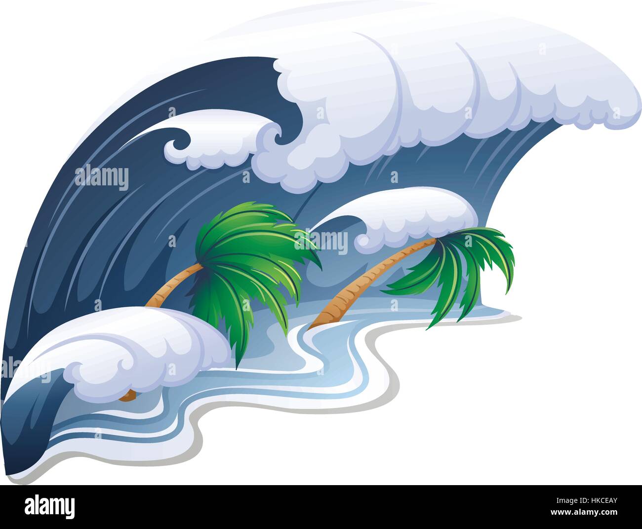 Water over trees Stock Vector Images - Alamy