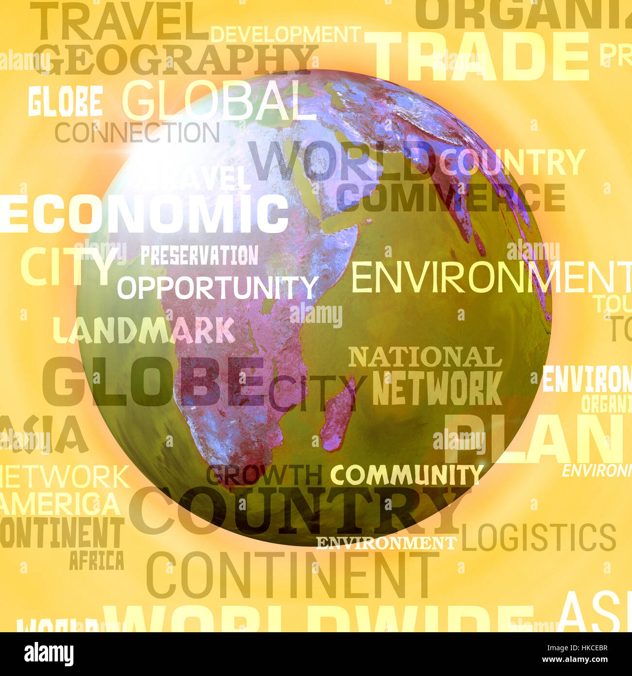 World Map Words Background Meaning International Oceans Or Global Maps ...