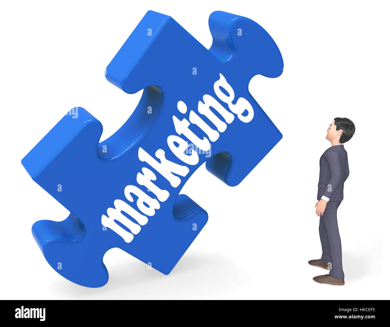 Marketing Piece Meaning Advertising, Strategy, Sales And Plan 3d ...