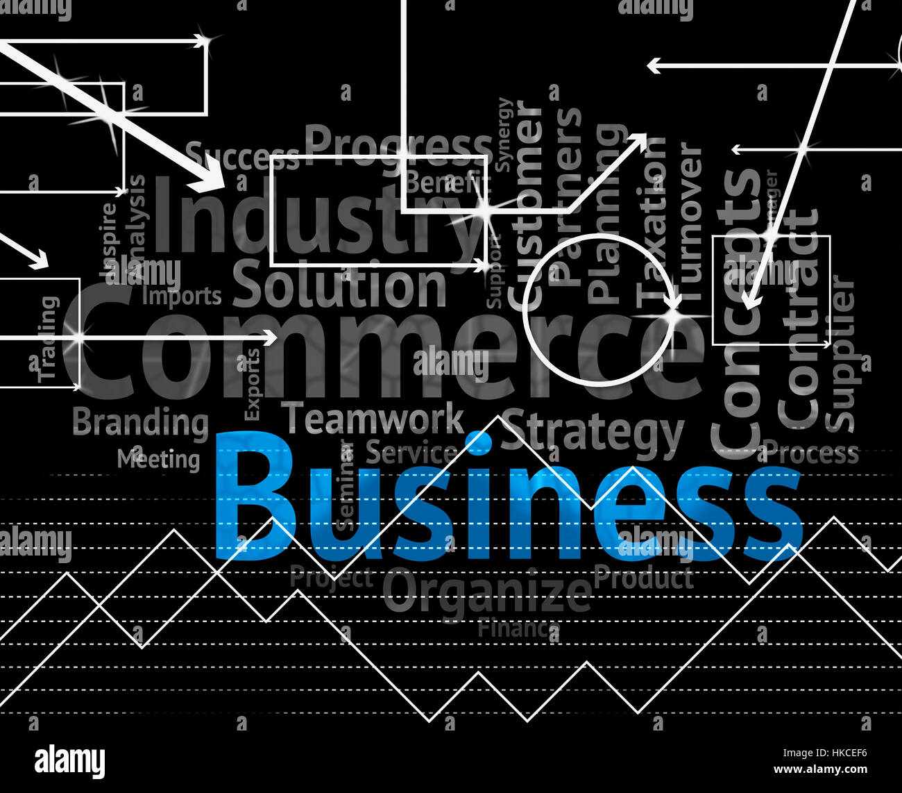Business Word Showing Company Biz And Corporation Stock Photo - Alamy