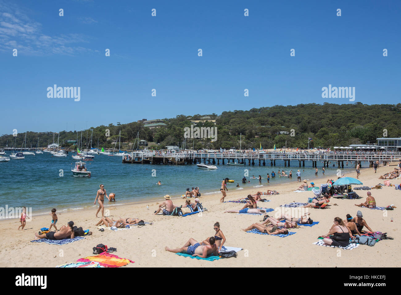Balmoral Beach and Middle Harbour on Sydney's lower north shore,New ...
