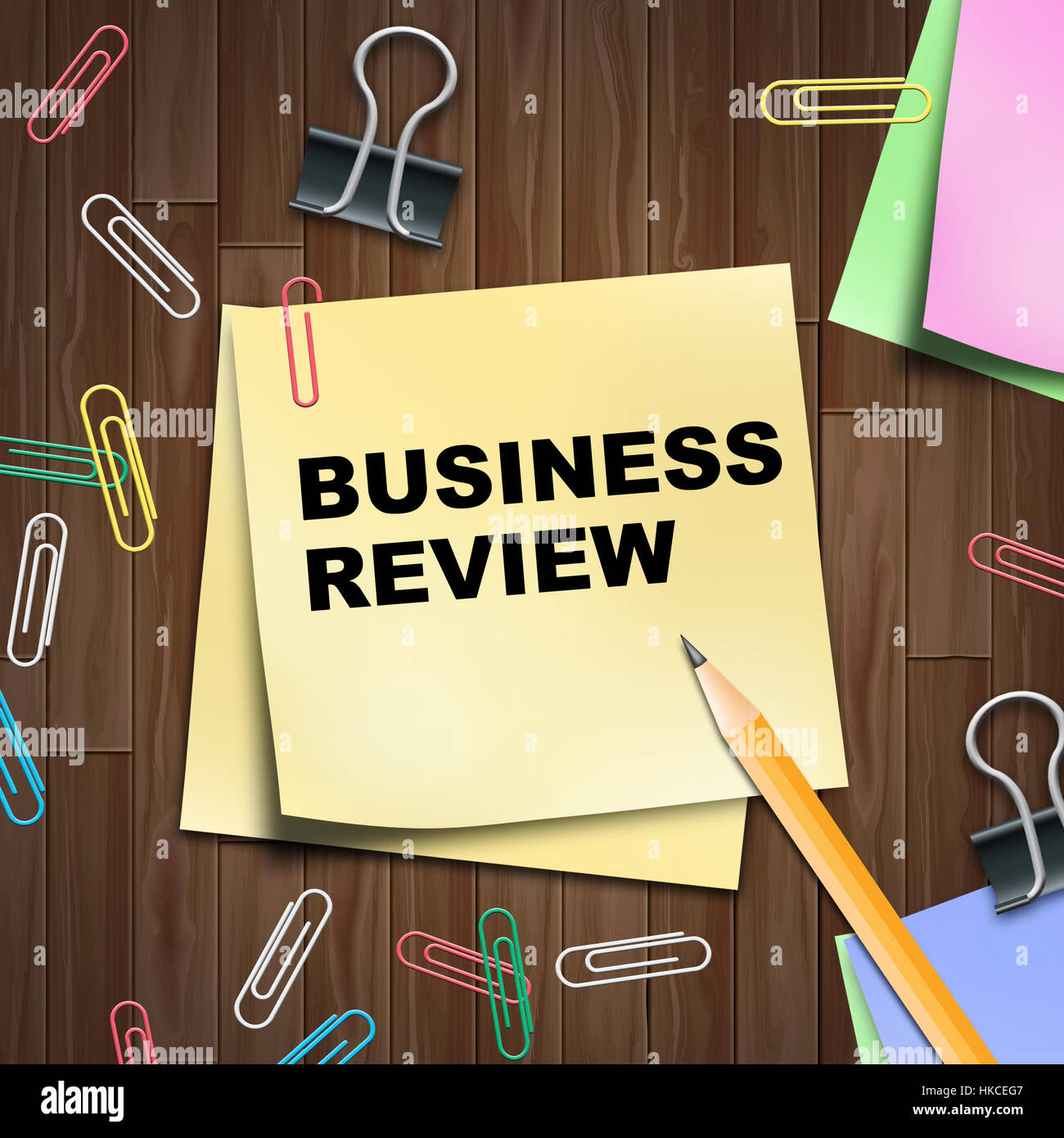 Business Review Shows Trade Reviews 3d Illustration Stock Photo - Alamy