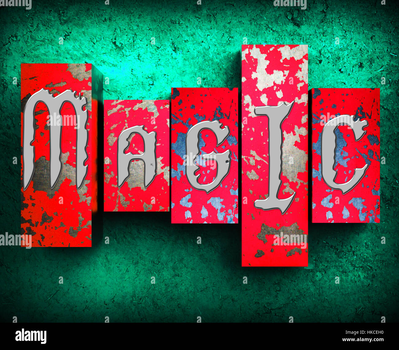 Magic Word Showing Mystery Illusion 3d Illustration Stock Photo - Alamy
