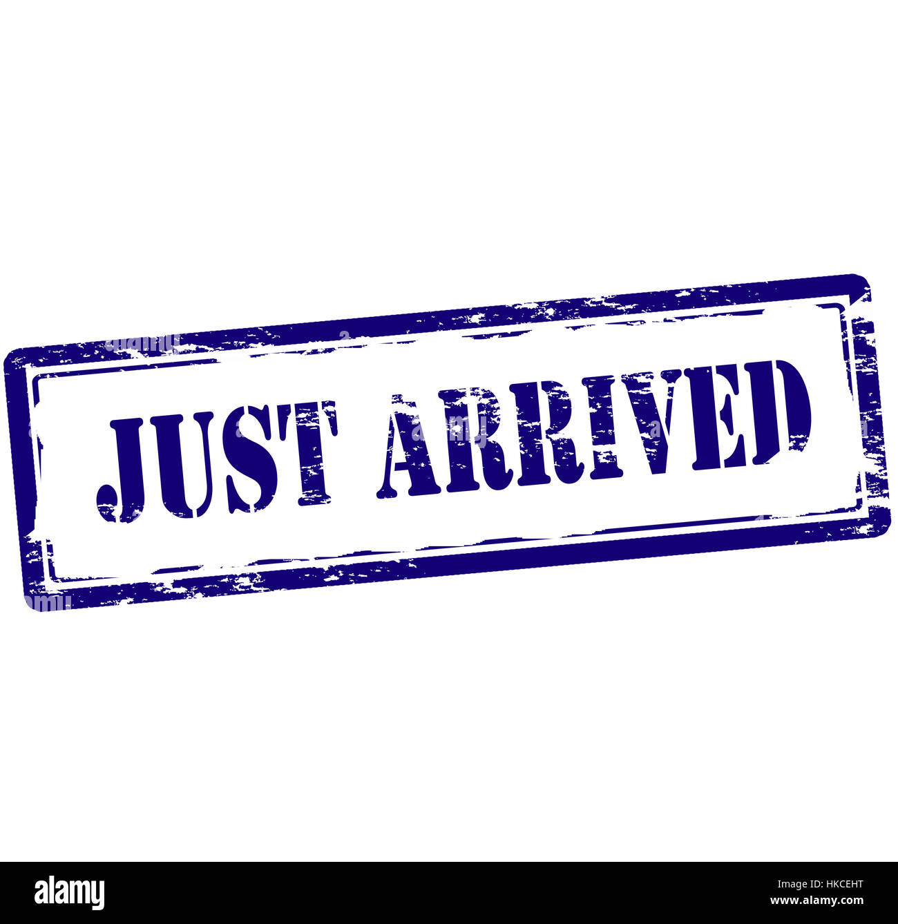 Stamp with text just arrived inside, vector illustration Stock Photo ...