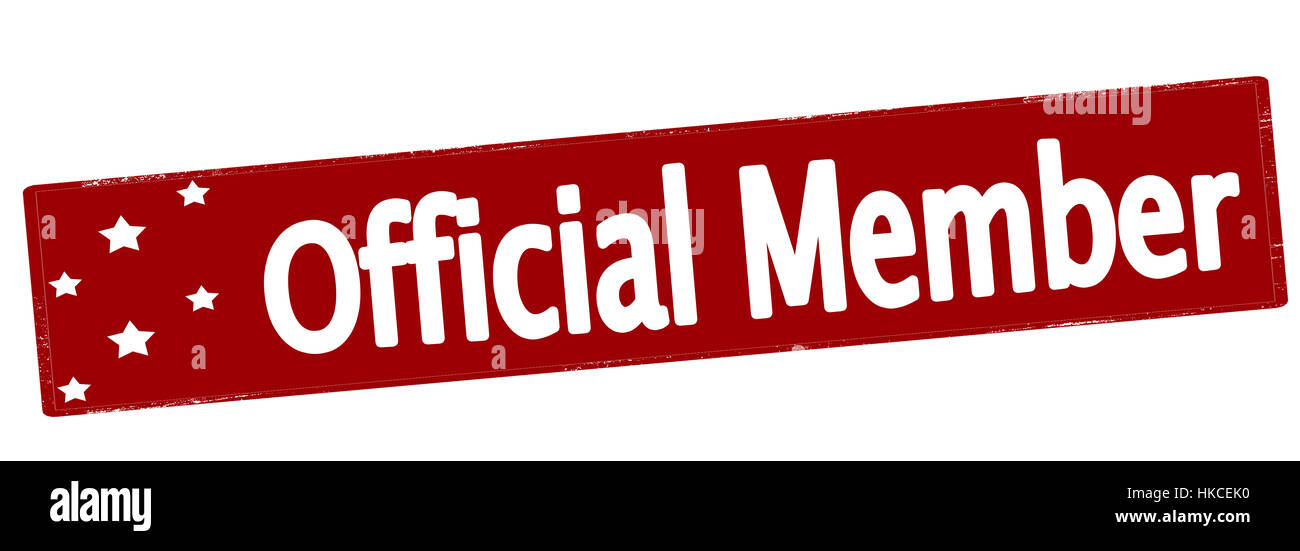 Stamp with text official member inside, vector illustration Stock Photo ...