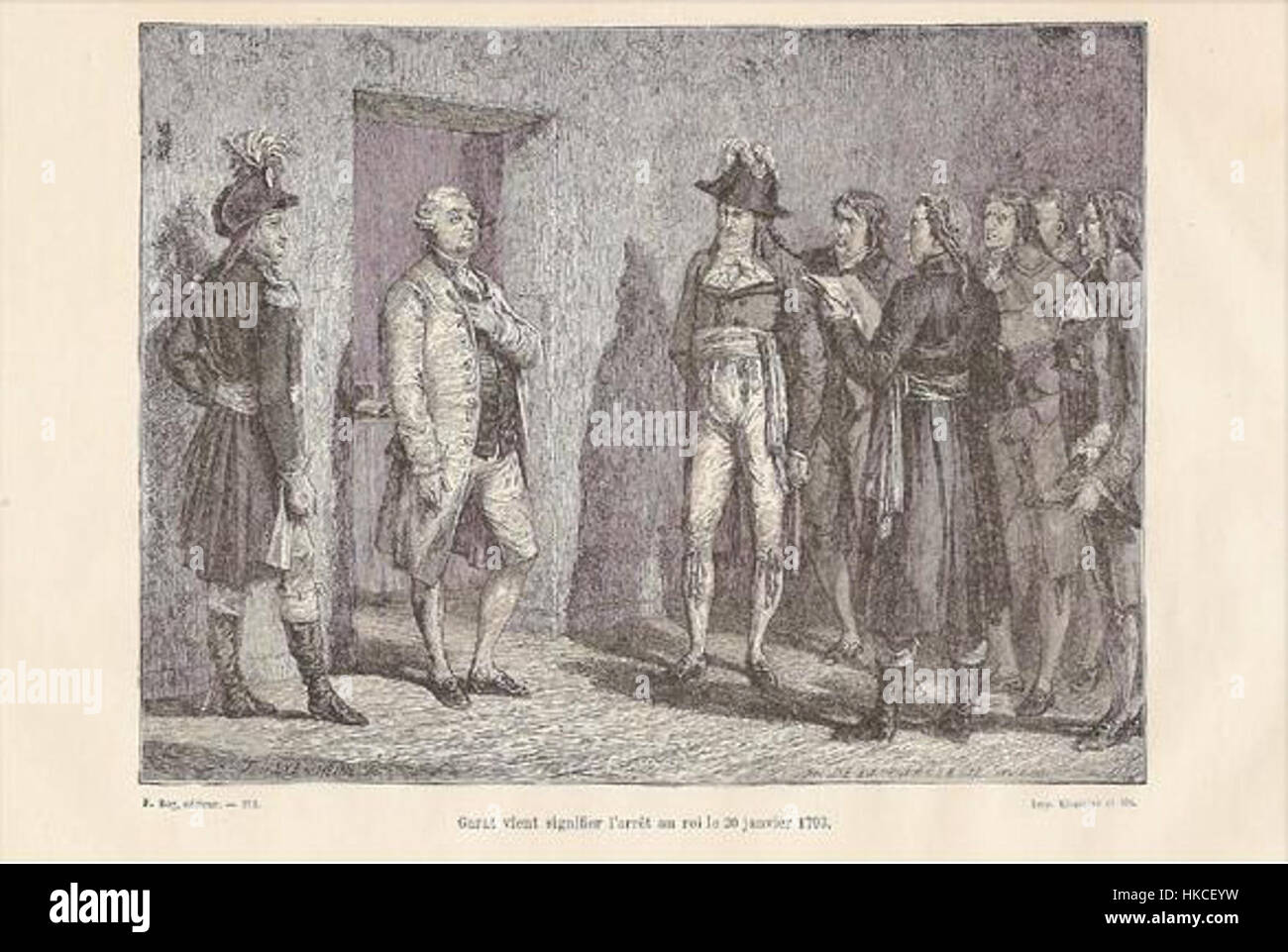 This painting by H. de la Charlerie depicts Joseph Garat proclaiming ...