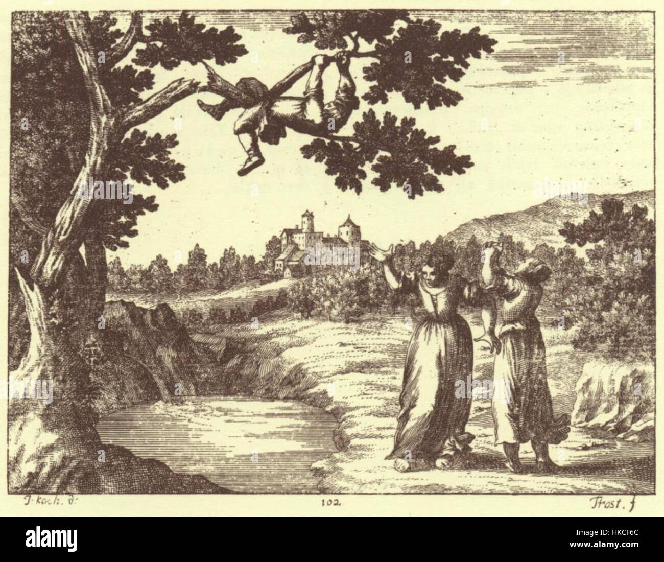 This artwork is by Johann Weichard von Valvasor, featuring 'Kazen ...