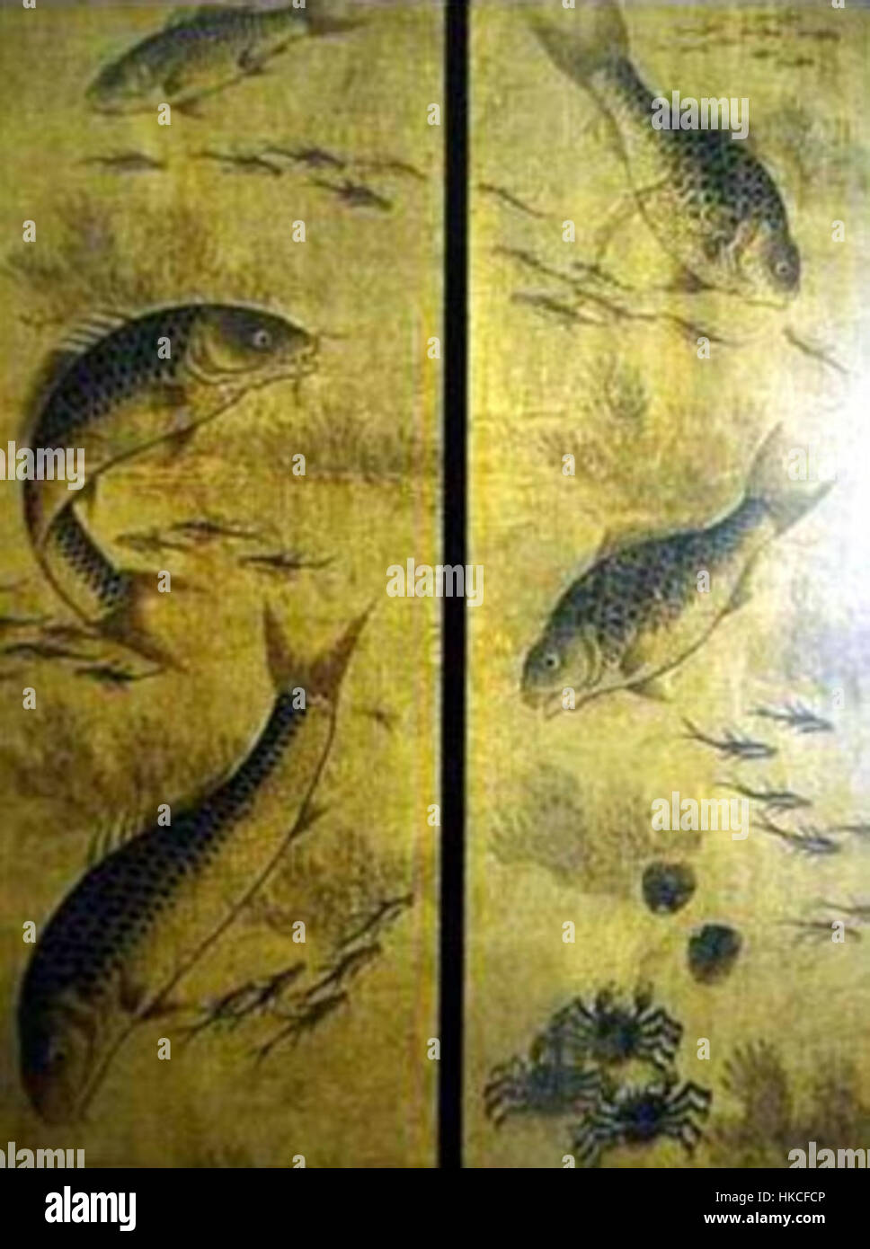 This Korean painting titled 'Eohaedo' is a traditional Minhwa artwork ...