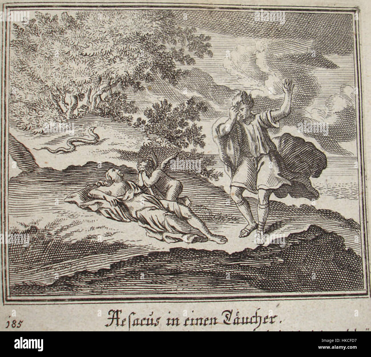 A 19th-century painting by Krauss, depicting the Greek mythological ...