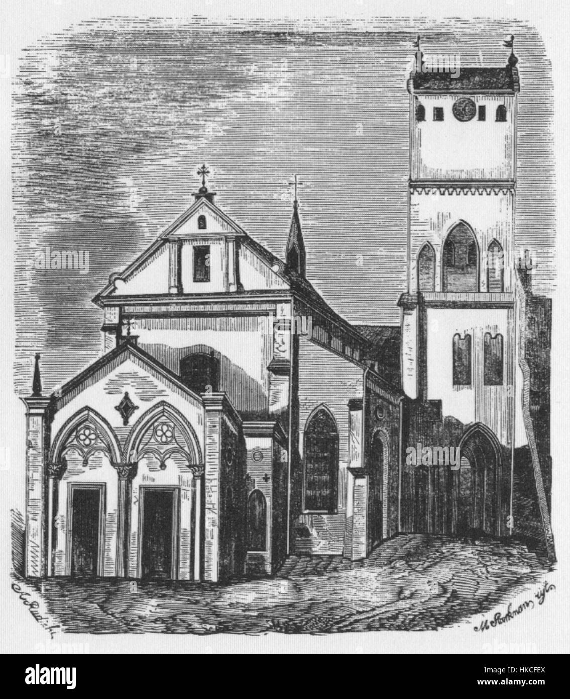 This painting represents the Church of the Visitation of the Blessed ...