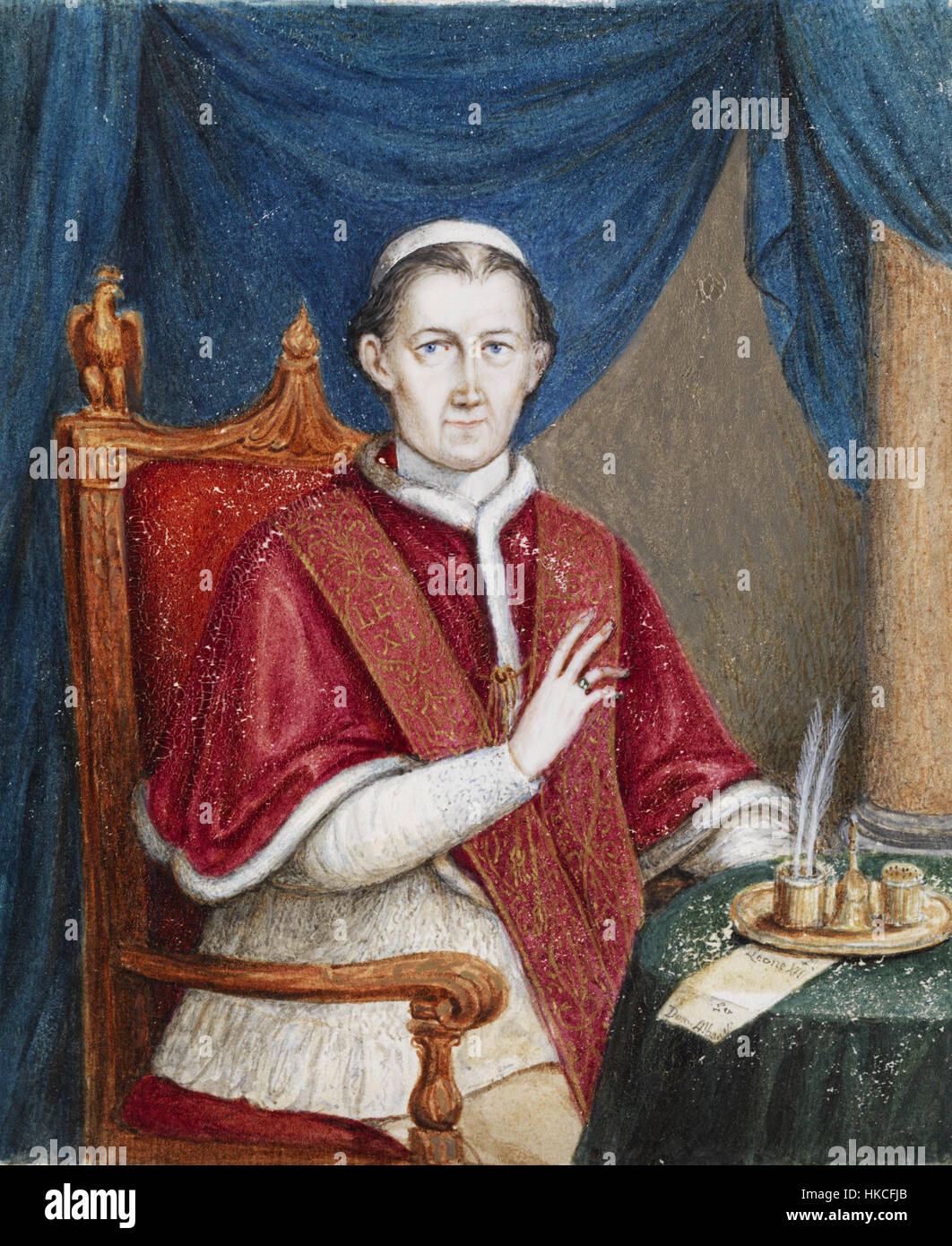 Leo XII anonymous painting Stock Photo - Alamy