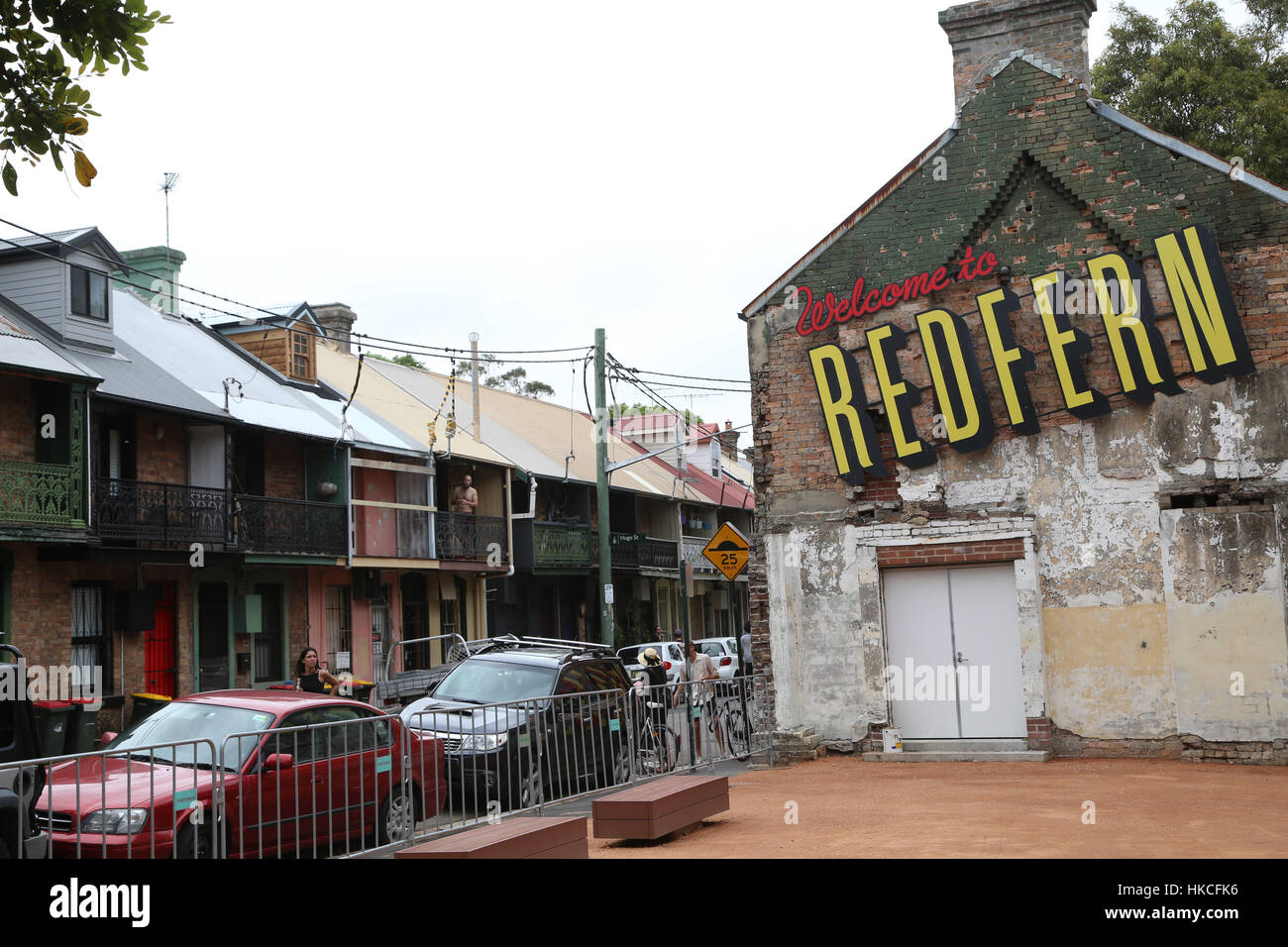 The Block area of Redfern in inner Sydney which has undergone ...
