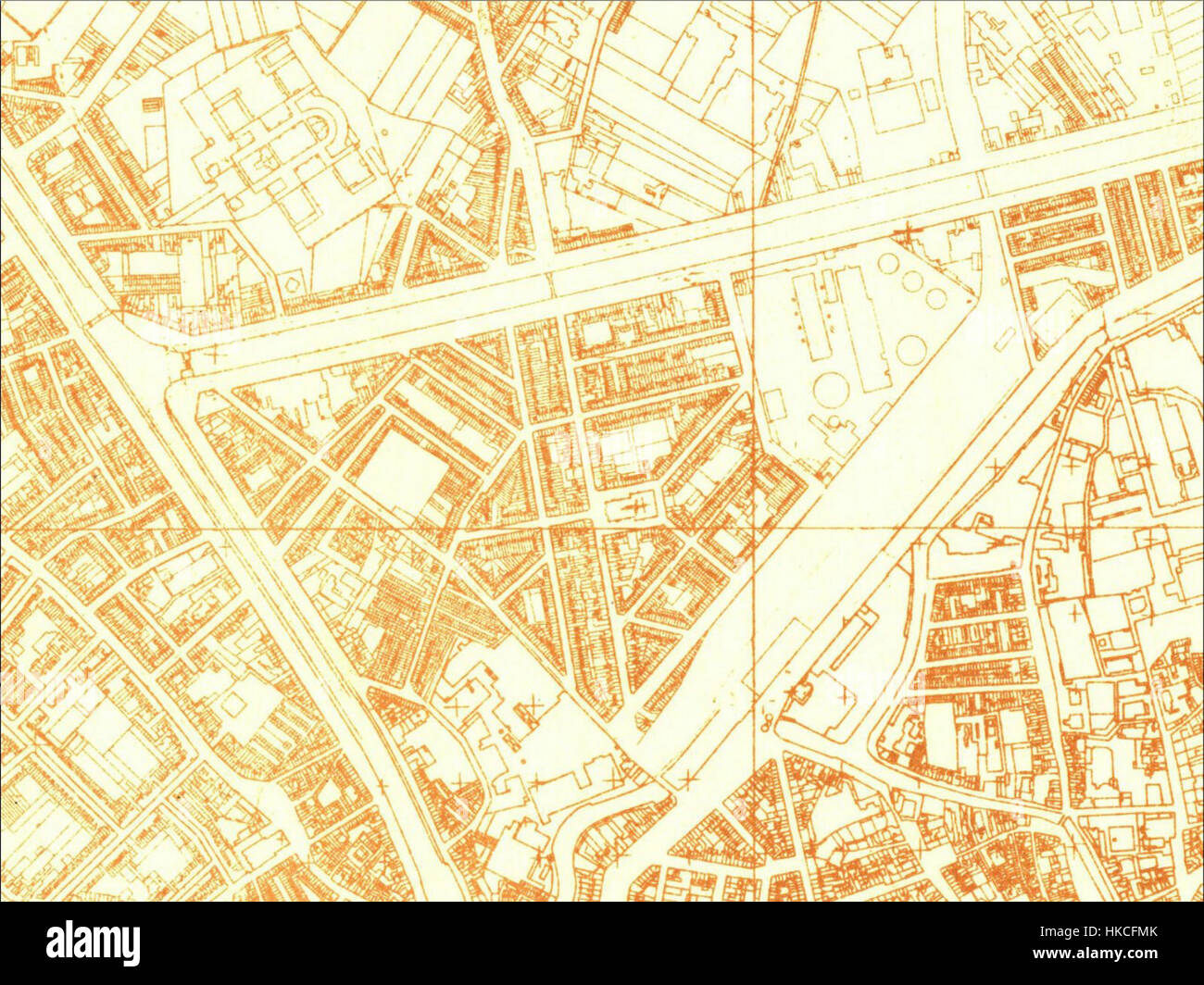 This map detail of Ledeberg, taken from a larger 1935 map of Ghent ...