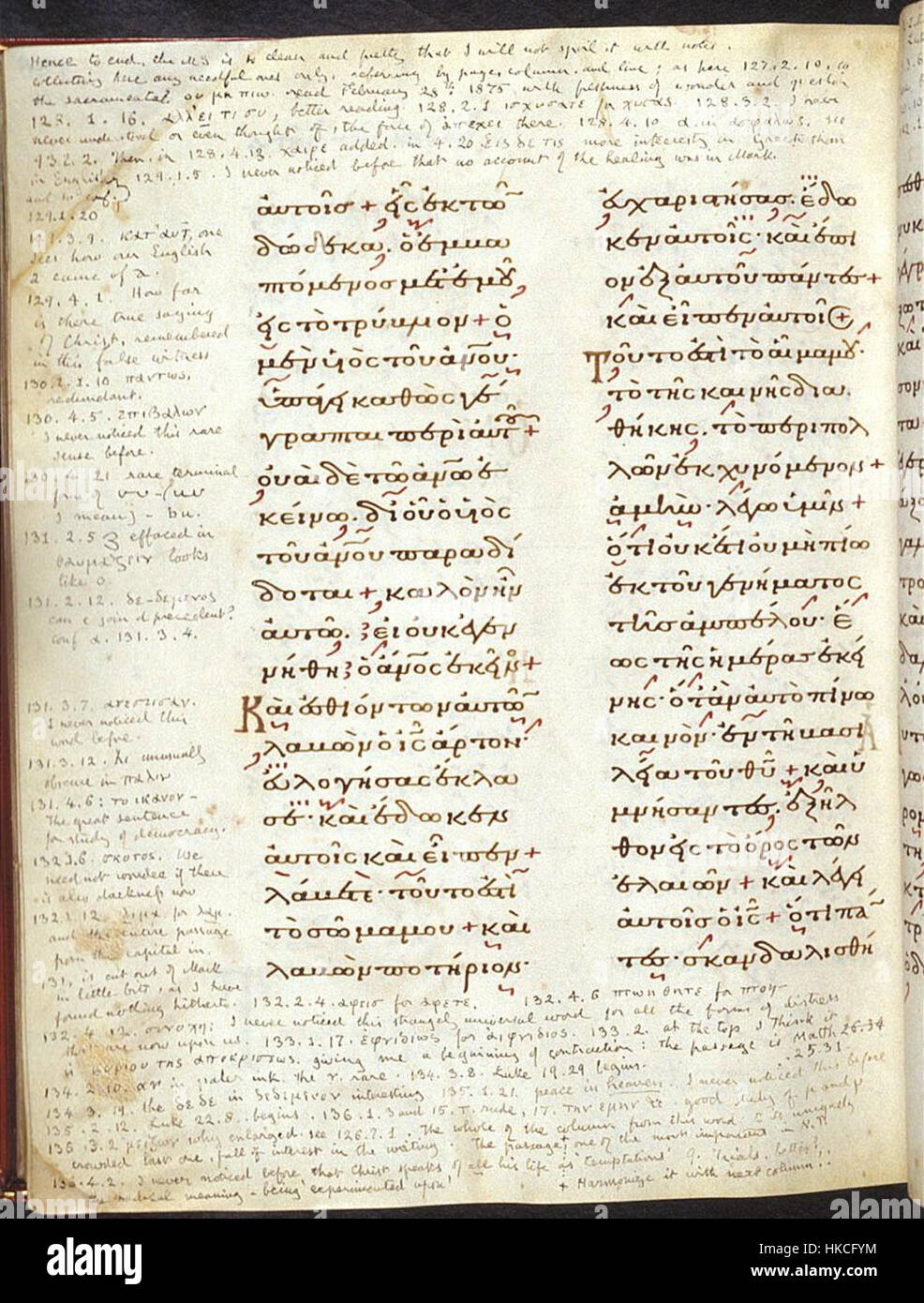 The Lectionary 238 GA folio 136v is a page from a religious manuscript ...