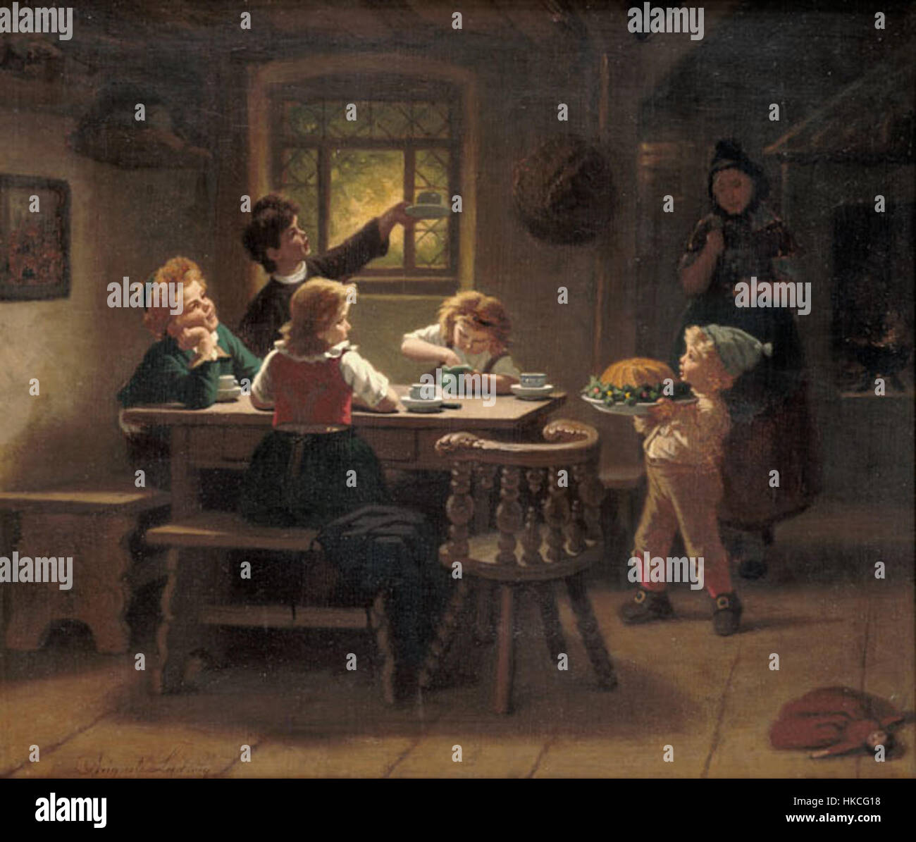 Ludwig birthday cake Stock Photo - Alamy