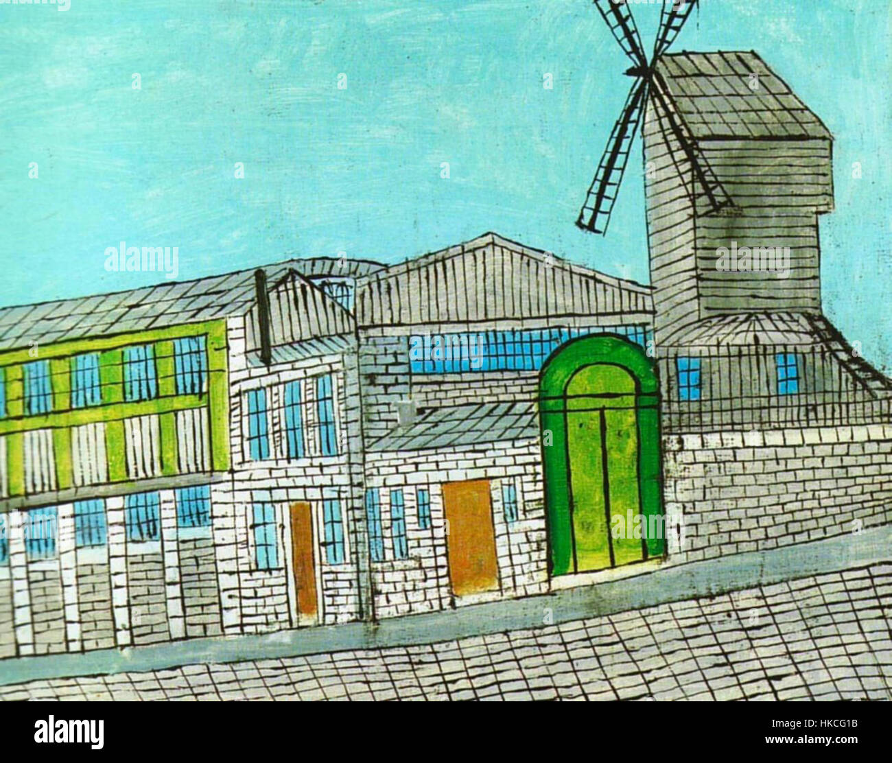 This work by Louis Vivin, titled *Le Moulin de la Galette*, captures ...