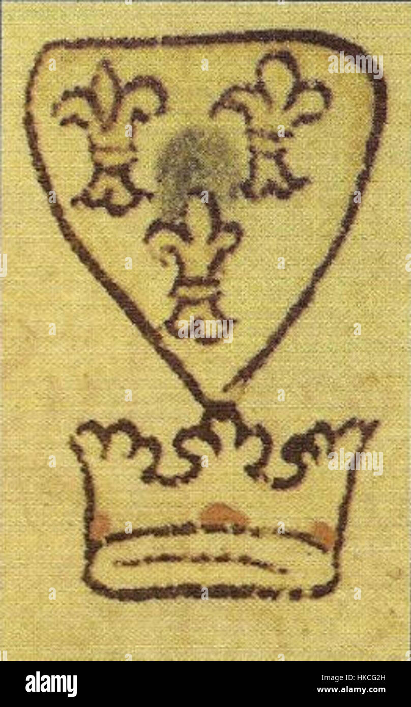 Louis IX, also known as Saint Louis, is portrayed in this historical ...