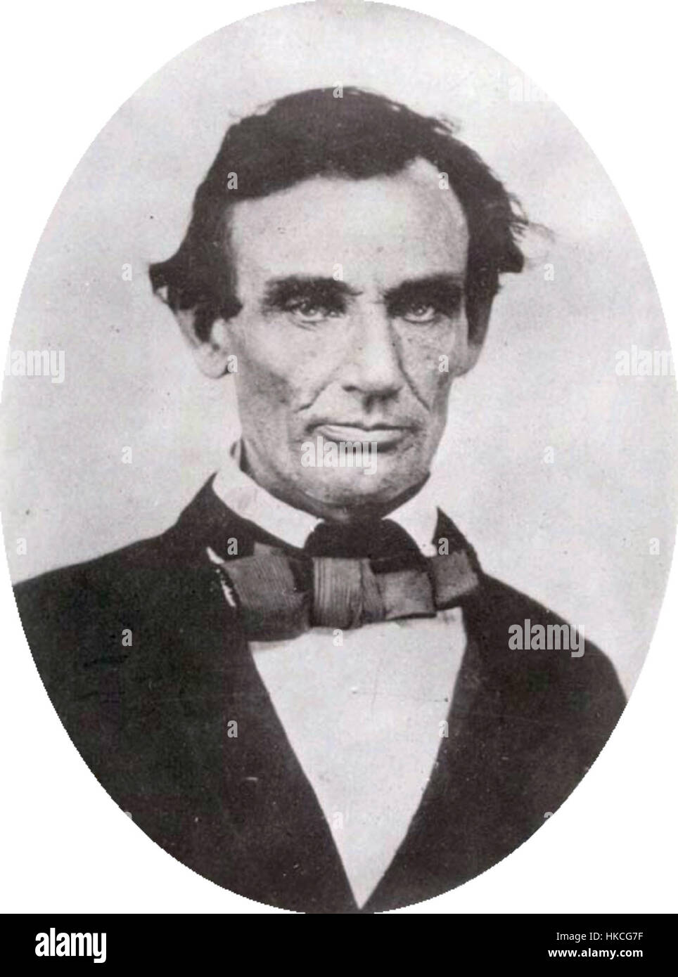 'Lincoln O 10' by Calvin Jackson, painted in 1858, is a historical ...