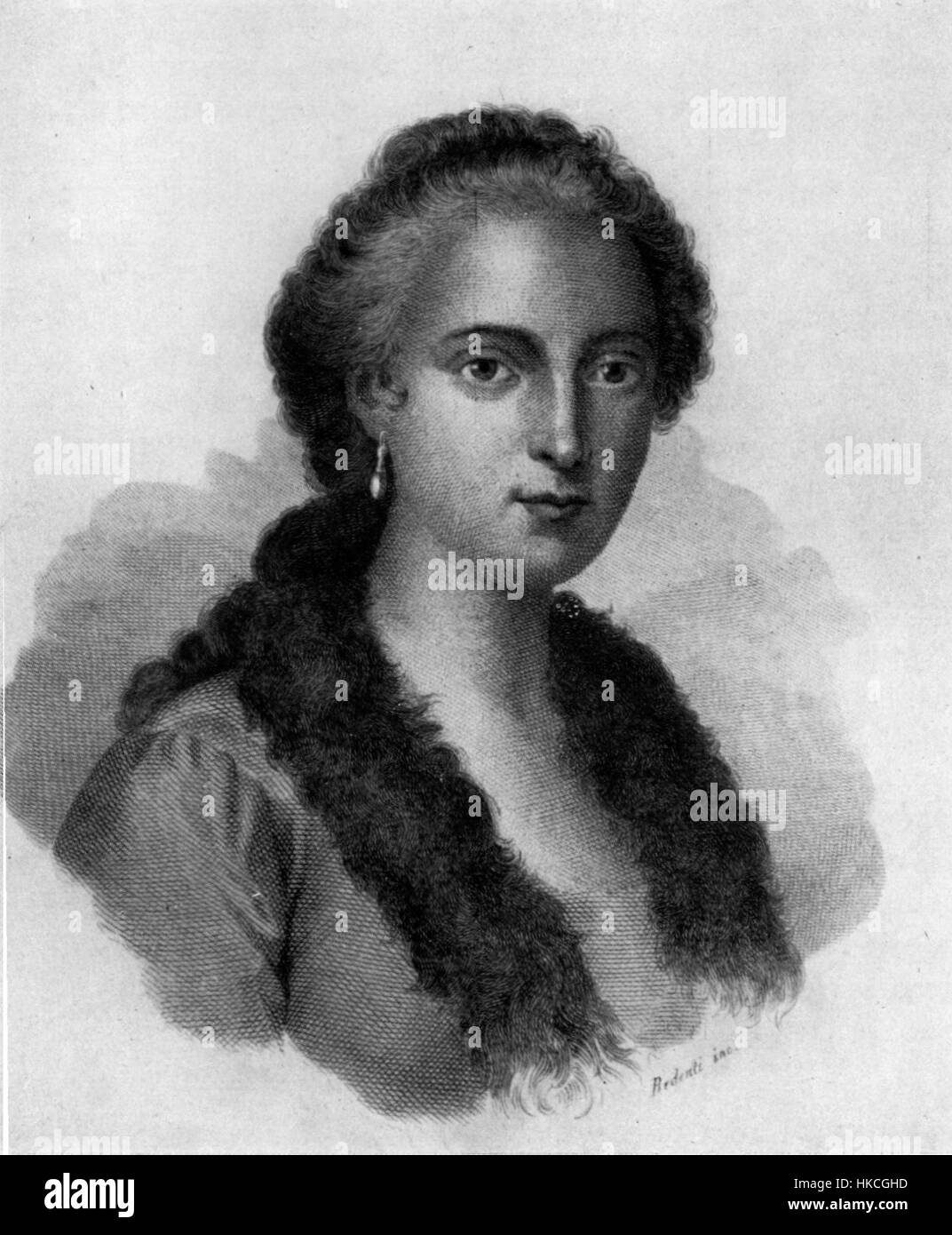 This 1836 portrait of Maria Gaetana Agnesi, the Italian mathematician ...