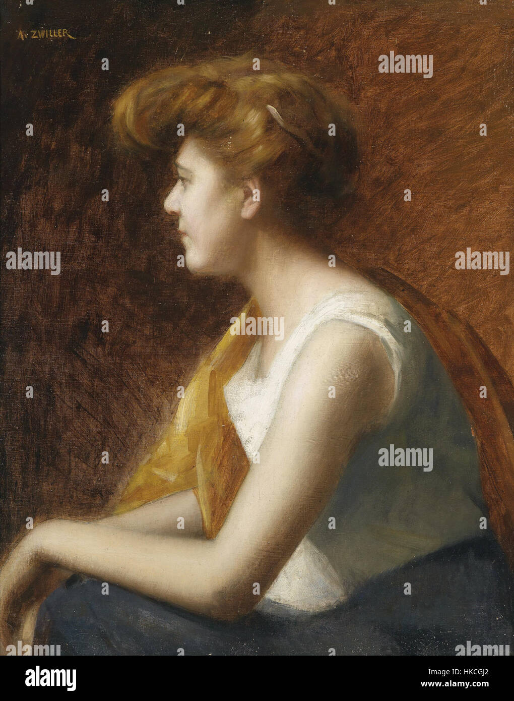 Classical profile portrait of hi-res stock photography and images - Alamy