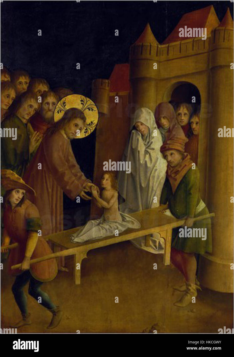 The 'Auferweckung des Juenglings zu Naim' by the Meister der ...
