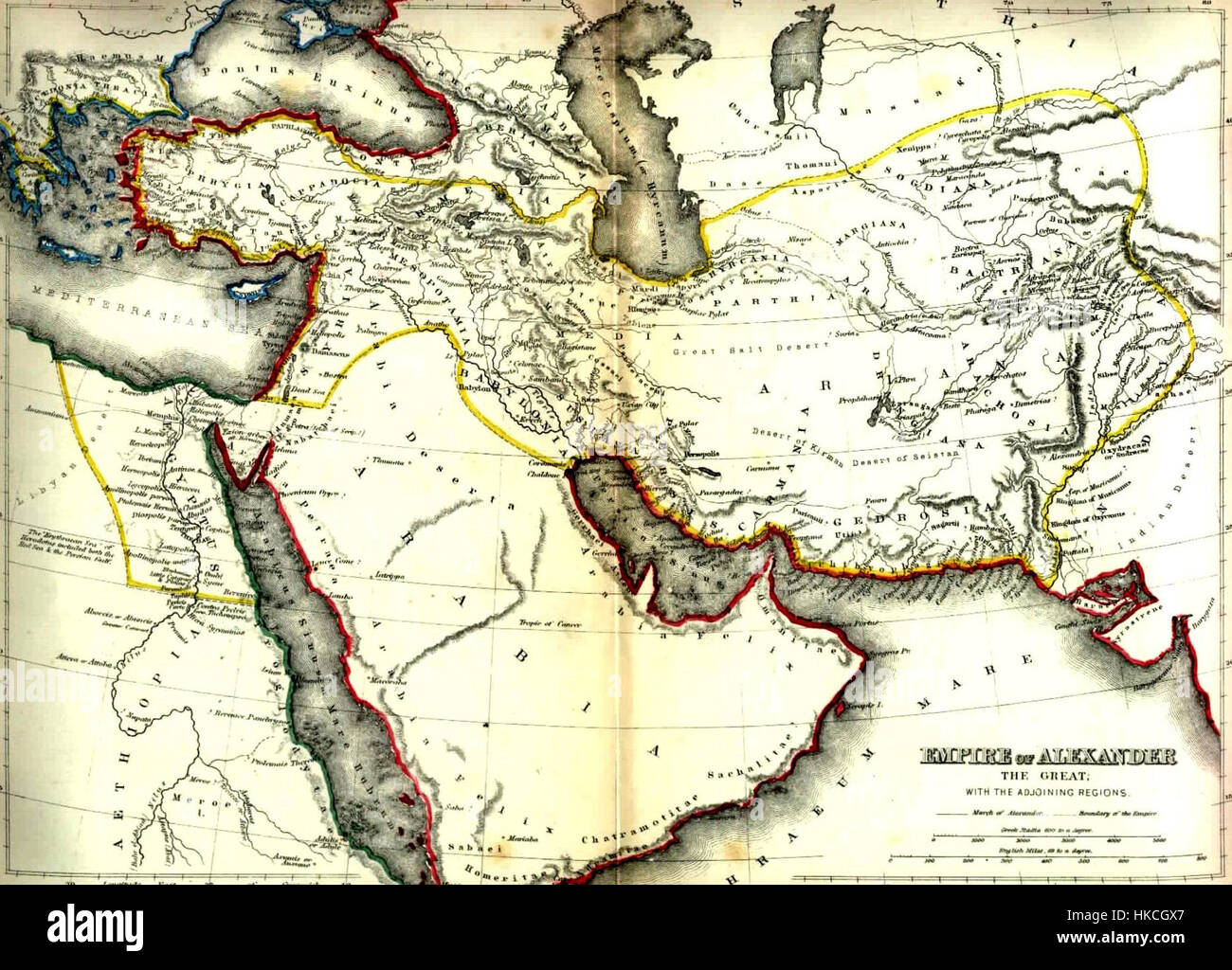 Alexander the great map hi-res stock photography and images - Alamy