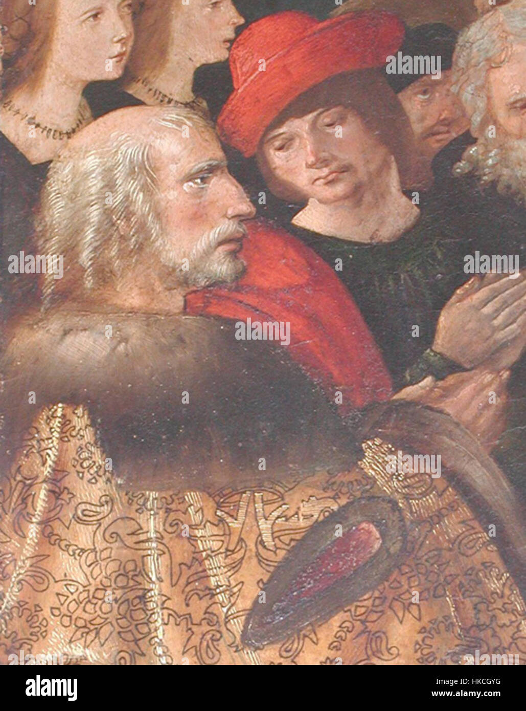 This artwork represents Christopher Columbus in a moment of prayer ...