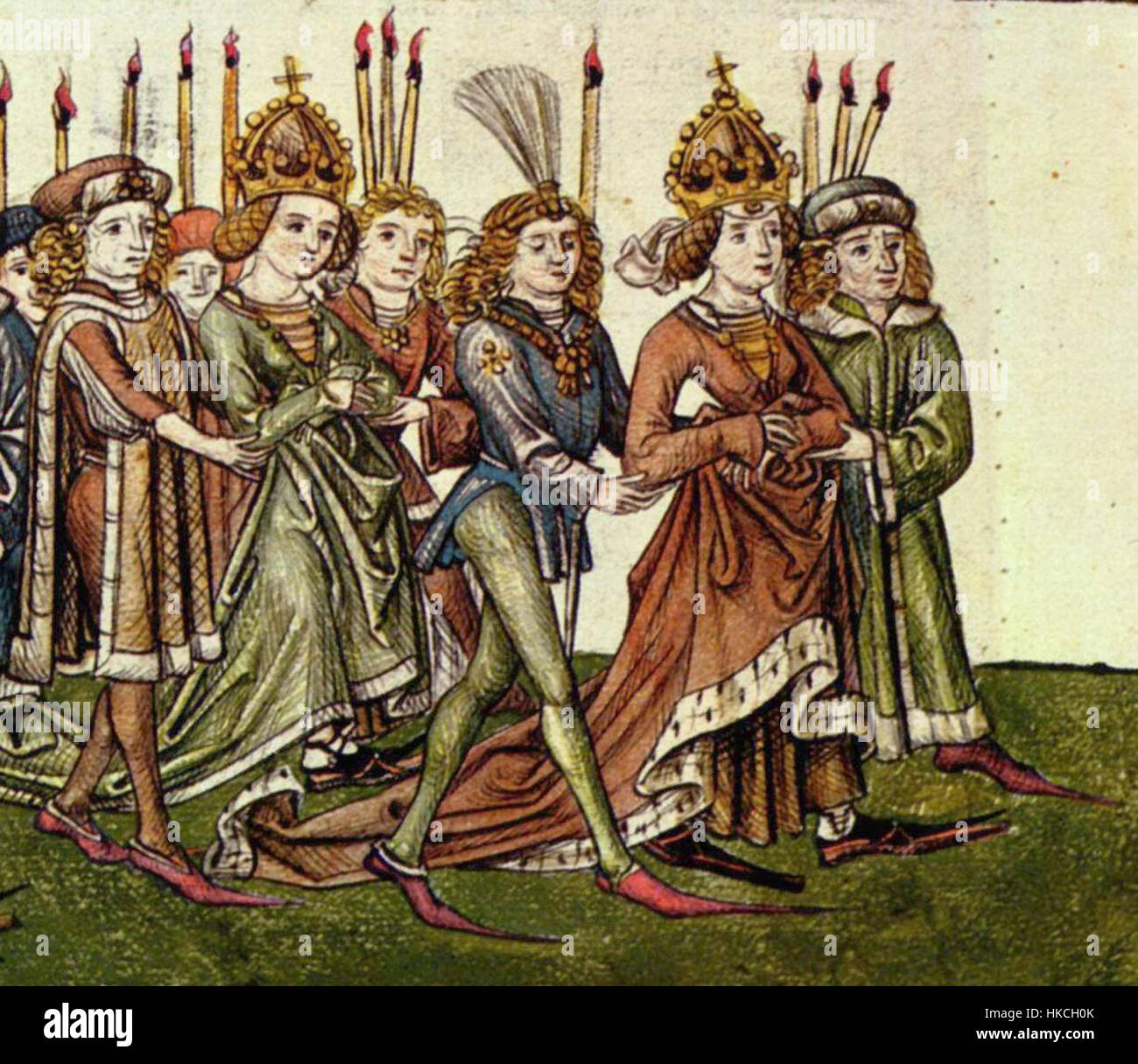 This artwork by the Master of the Chronicle of the Council of Constance ...